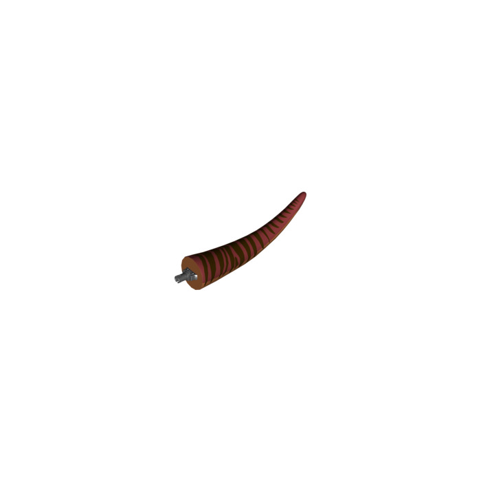 LEGO T-Rex Tail with Dark Red Top with Dark Brown Stripes (11888 / ...