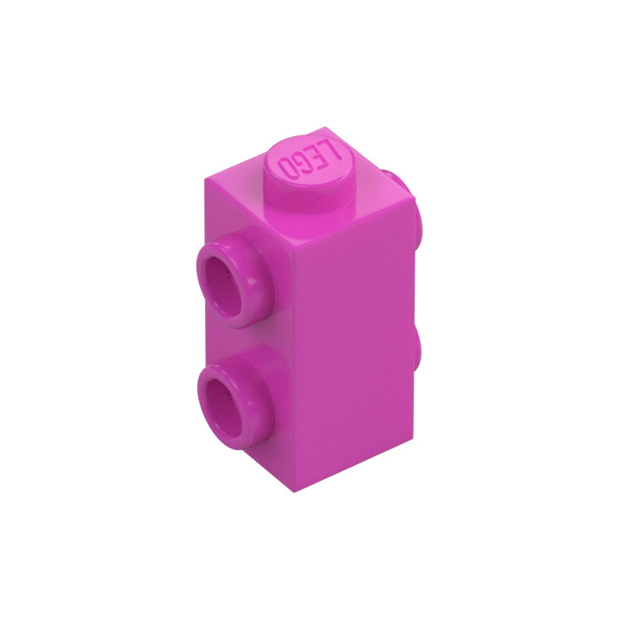 LEGO Dark Pink Brick 1 x 1 x 1.6 with Six Side Studs (7729) | Brick Owl