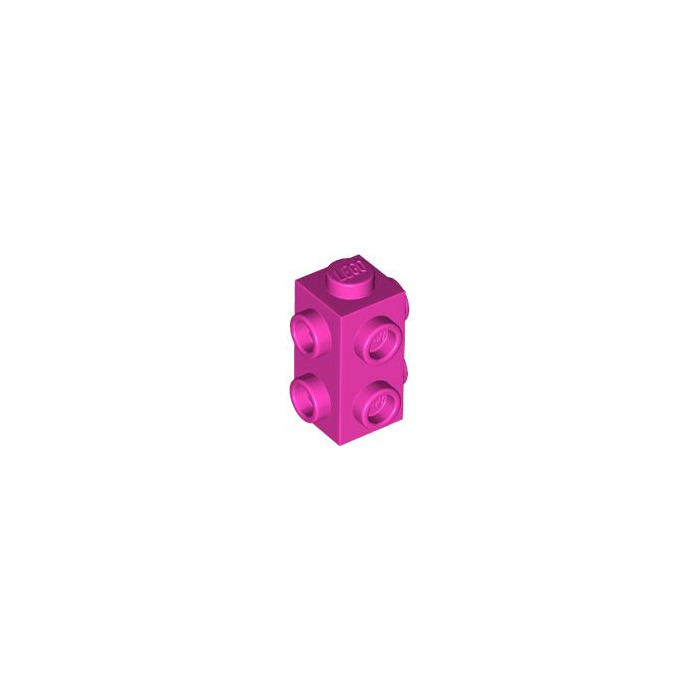 LEGO Dark Pink Brick 1 x 1 x 1.6 with Six Side Studs (7729) | Brick Owl