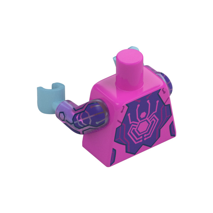 LEGO Dark Pink Margo Kess / Spider-Byte Torso (973) | Brick Owl - LEGO ...