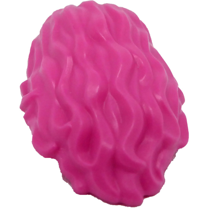 LEGO Dark Pink Mid-Length Wavy Hair with Center Parting (86398 / 90396 ...