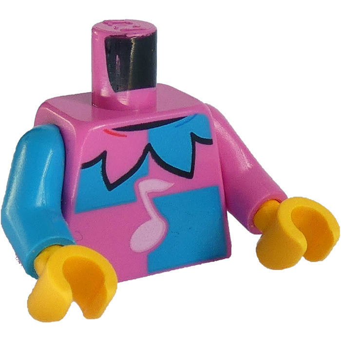 LEGO Minifig Torso Jester Costume with Dark Azure and Music Note (3814 ...