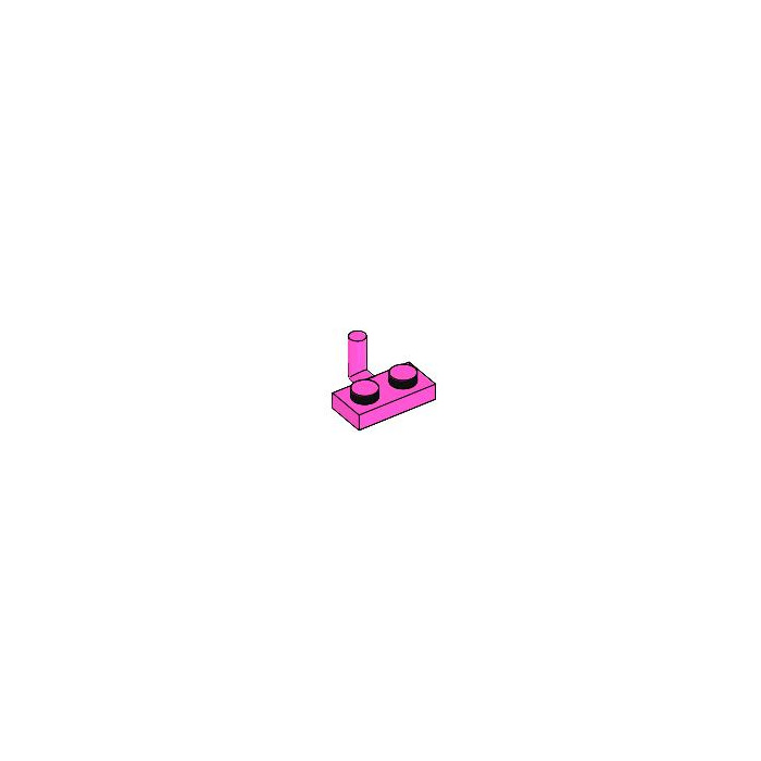 LEGO Dark Pink Plate 1 x 2 with Hook (5mm Horizontal Arm) (43876 / ...