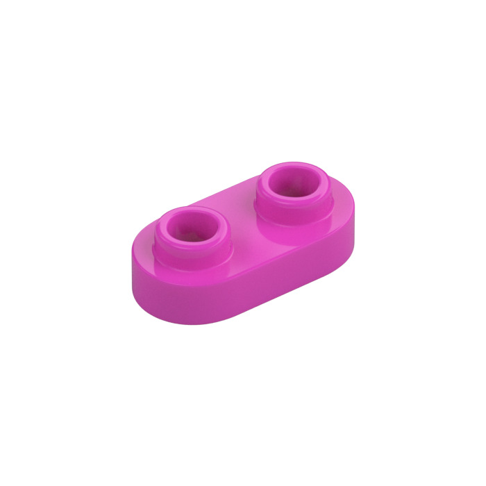 LEGO Dark Pink Plate 1 x 2 with Rounded Ends (35480) | Brick Owl - LEGO ...