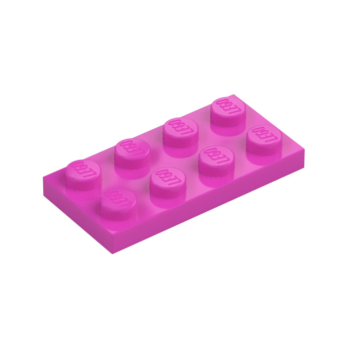 LEGO Dark Pink Plate 2 x 4 (3020 / 5584) | Brick Owl - LEGO Marketplace