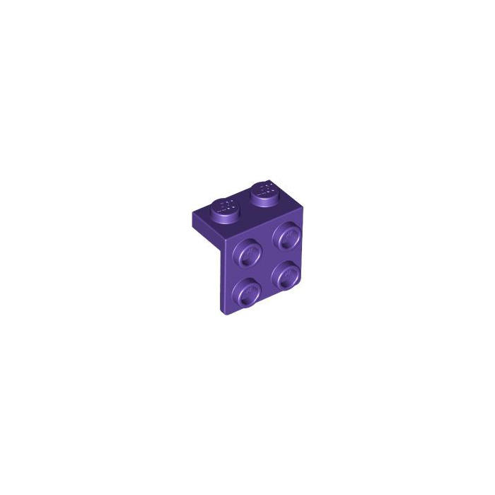 LEGO Dark Purple Bracket 1 x 2 with 2 x 2 (21712 / 44728) | Brick Owl ...