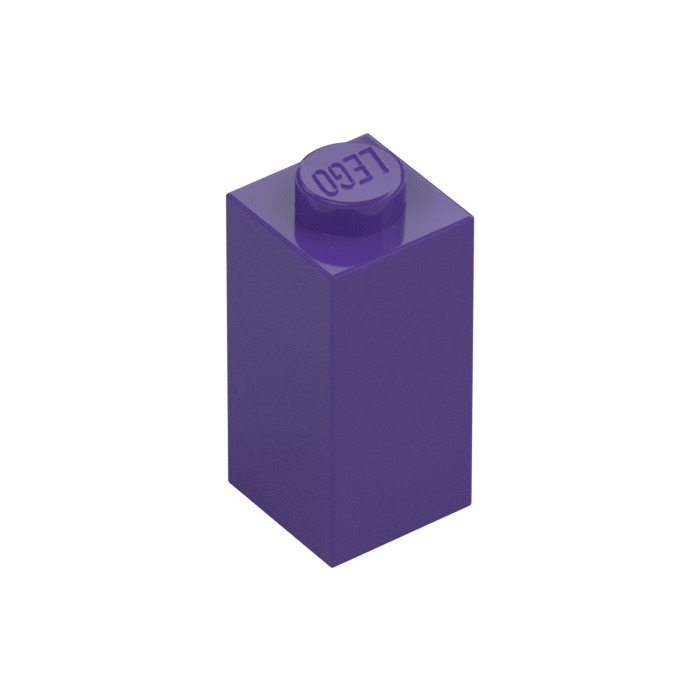 LEGO Dark Purple Brick 1 x 1 x 1.6 with Two Side Studs (32952) | Brick Owl