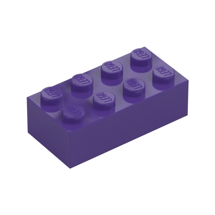 LEGO Dark Purple Brick 2 x 4 (3001 / 3556) | Brick Owl - LEGO Marketplace