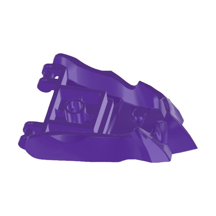 LEGO Dark Purple Dragon Head Lower Jaw with Small Spikes (80017 ...