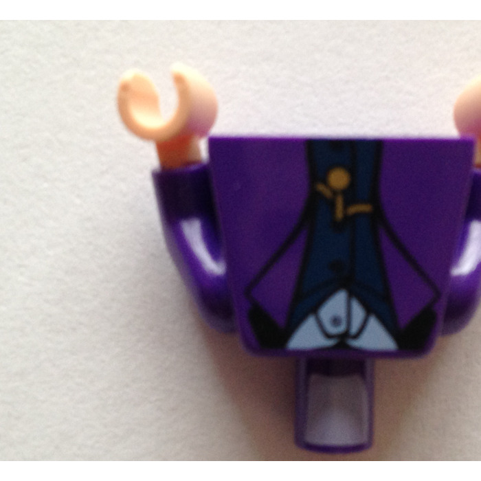 LEGO Dark Purple Minifig Torso with Purple Jacket over Vest (76382 ...