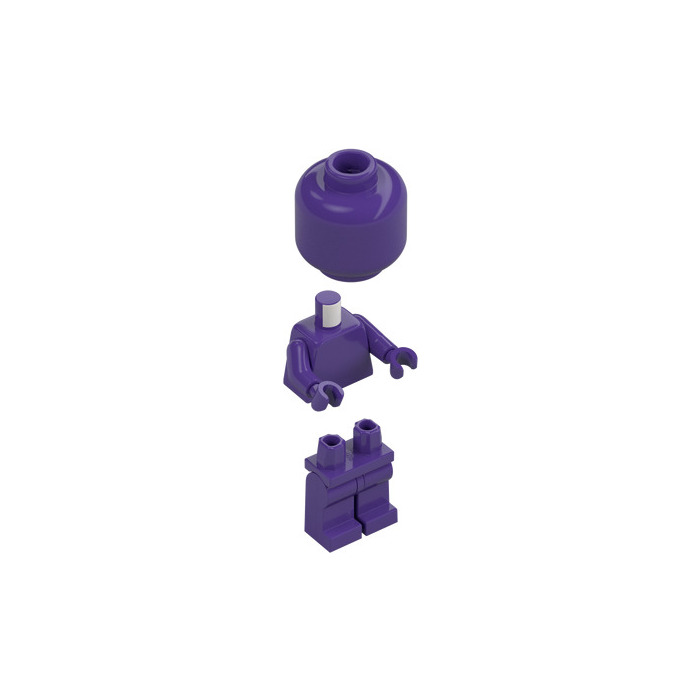 LEGO Dark Purple Monochrome Minifigure | Brick Owl - LEGO Marketplace