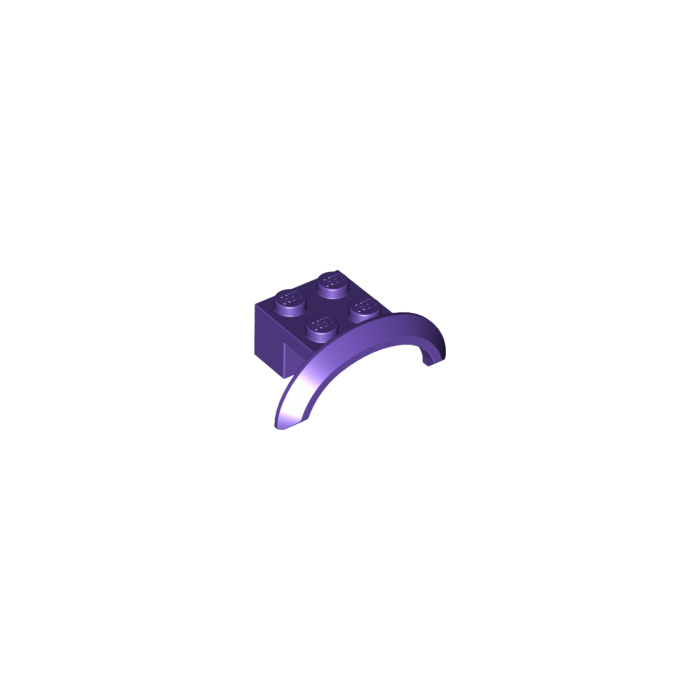 LEGO Dark Purple Mudguard Brick 2.5 x 4 x 1 with Wheel Arch (28579 / ...