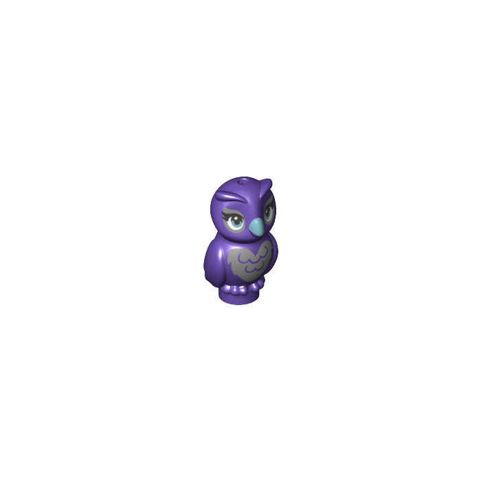 LEGO Dark Purple Owl (Baby) with Silver and Metallic Light Blue (67888 ...
