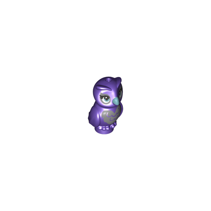 LEGO Dark Purple Owl (Baby) with Silver and Metallic Light Blue (67888 ...