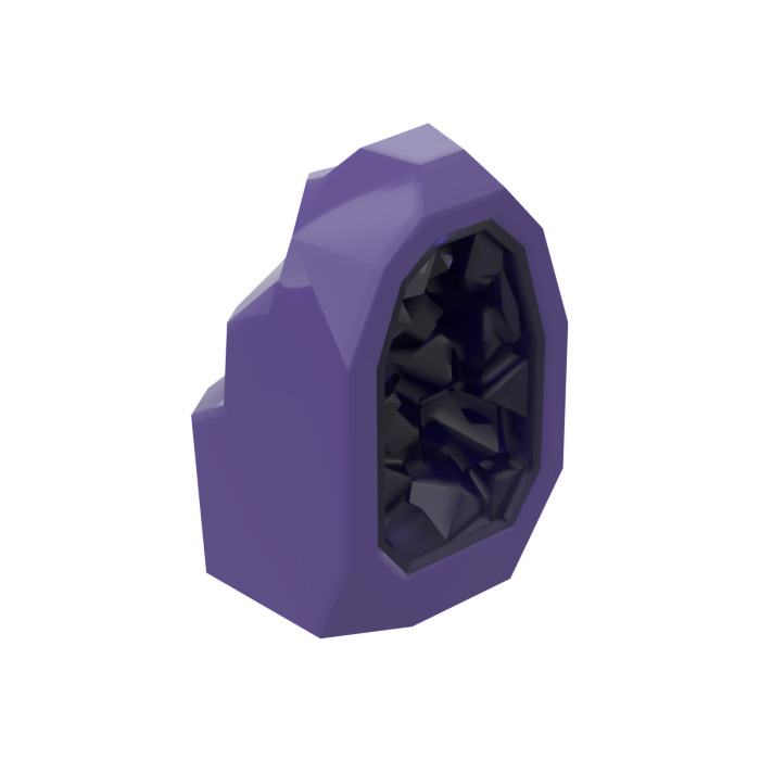 LEGO Dark Purple Rock 1 x 1 with Transparent Purple Crystal (49656 ...