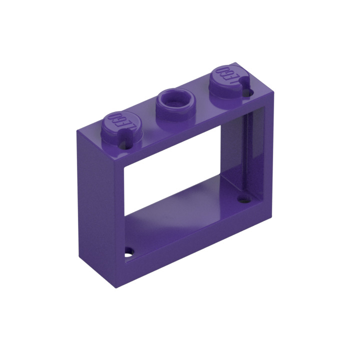 LEGO Dark Purple Window Frame 1 x 3 x 2 (6798) | Brick Owl - LEGO ...