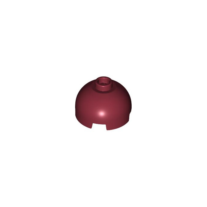 LEGO Dark Red Brick 2 x 2 Round with Dome Top (with Axle Holder) (3262 ...