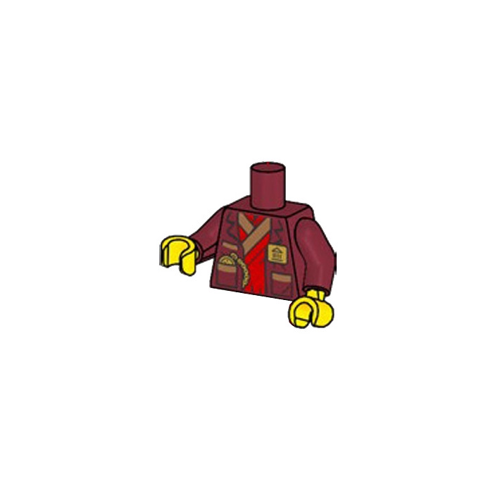 LEGO Dark Red Dr. Sander Saunders Minifig Torso (973) | Brick Owl ...