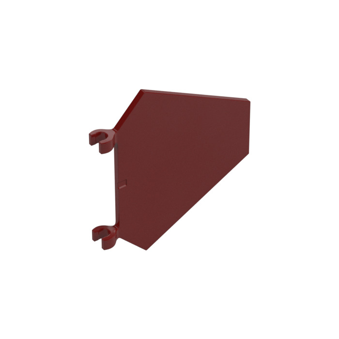 LEGO Dark Red Flag 5 x 6 Hexagonal with Thick Clips (17979 / 53913 ...