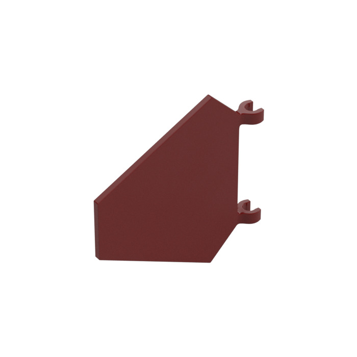 LEGO Dark Red Flag 5 x 6 Hexagonal with Thick Clips (17979 / 53913 ...
