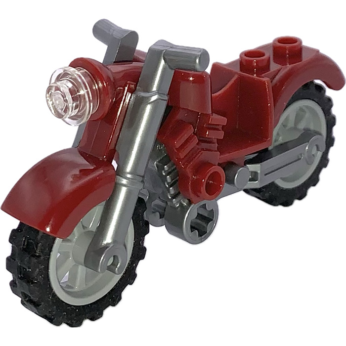 LEGO Motorcycle (Vintage) with Flat Silver Chassis and Gray Wheels ...