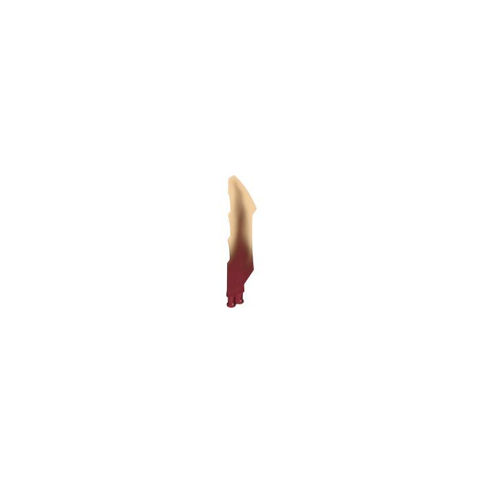 LEGO Dark Red Propeller Weapon Blade with Marbled Transparent Orange ...