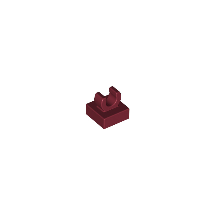 LEGO Dark Red Tile 1 x 1 with Clip (Raised "C") (15712 / 44842) | Brick ...