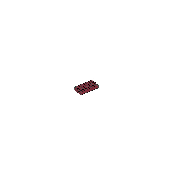 LEGO Dark Red Tile 1 x 2 Grille (with Bottom Groove) (2412 / 30244 ...