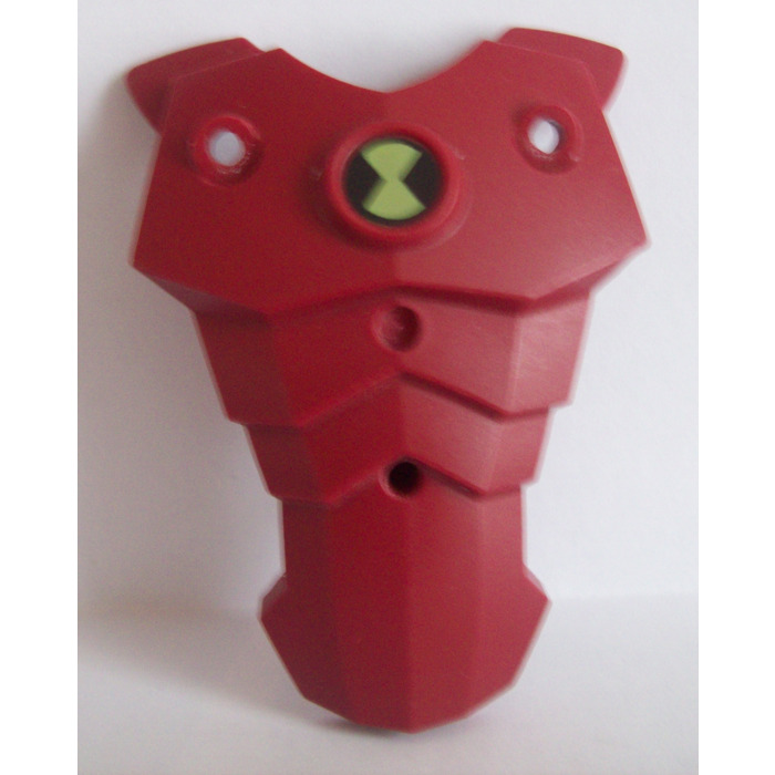 LEGO Dark Red Torso Cover with Ben 10 Omnitrix Symbol (89469) | Brick ...