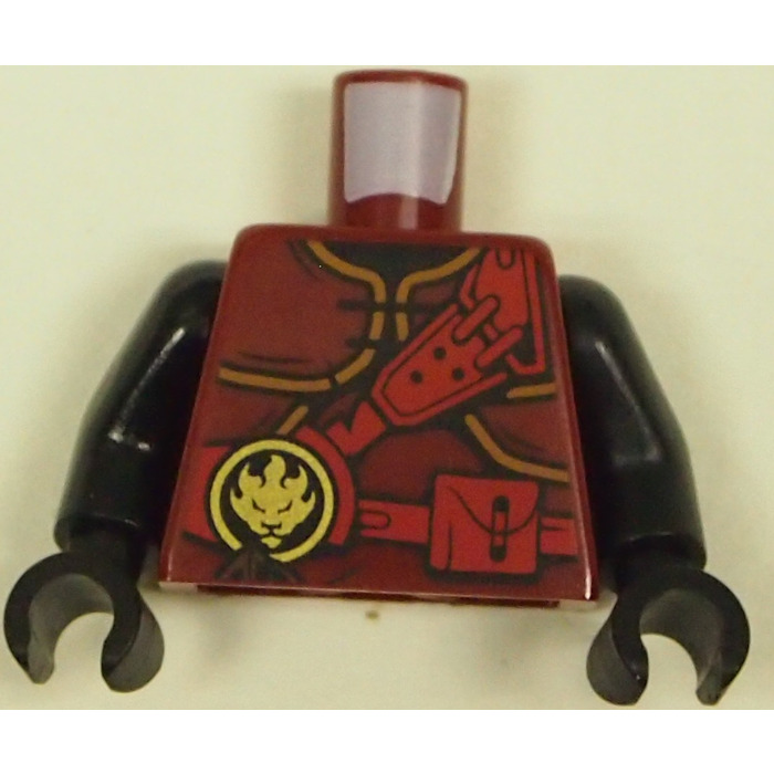 LEGO Dark Red Torso Ninjago Armor with Straps and Utility Belt (973 / ...
