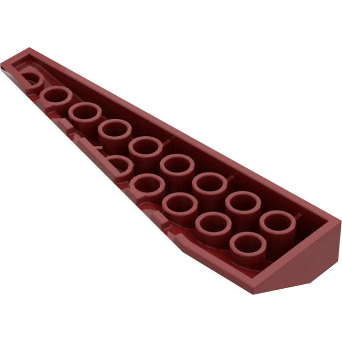 LEGO Dark Red Wedge 10 x 3 x 1 Double Rounded Right (50956 / 118557 ...