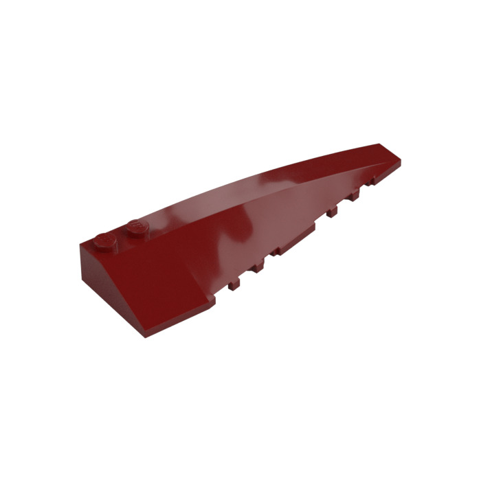 LEGO Dark Red Wedge 10 x 3 x 1 Double Rounded Right (50956 / 118557 ...