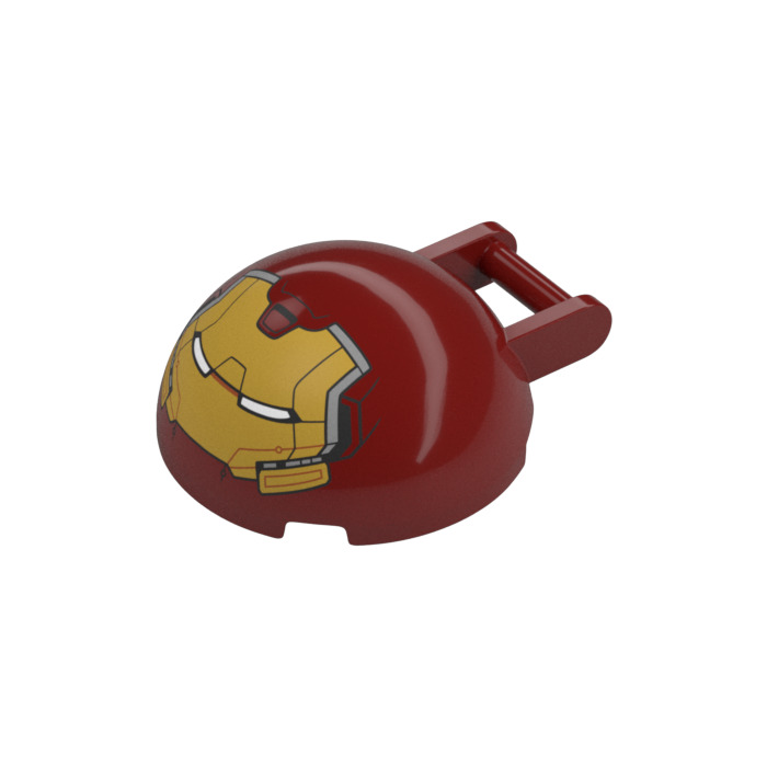 LEGO Windscreen 4 x 4 x 1.3 Canopy with Handle with Hulkbuster Face ...