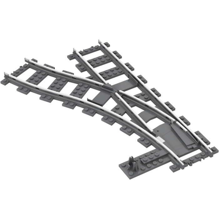 LEGO 9V Train Track Switch Point - Left (2861 / 75542) | Brick Owl