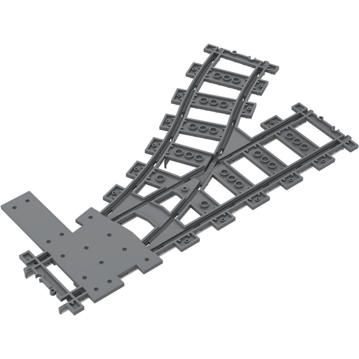 LEGO 9V Train Track Switch Point - Right (2859 / 75541) | Brick Owl