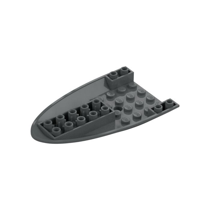 LEGO Dark Stone Gray Airplane Bottom 6 x 10 x 1 (87611) | Brick Owl ...