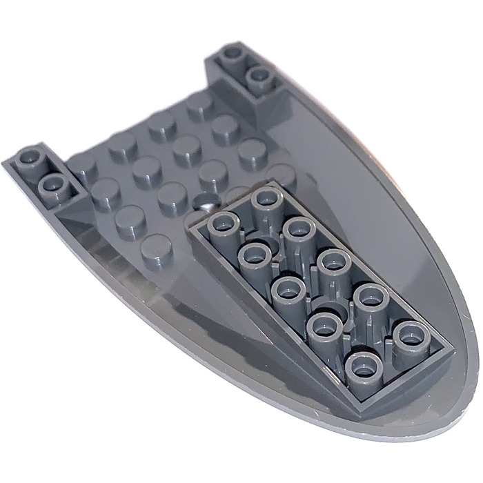 LEGO Dark Stone Gray Airplane Bottom 6 x 10 x 1 (87611) | Brick Owl