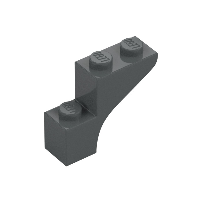 LEGO Dark Stone Gray Arch 1 x 3 x 2 with Curved End (88292) | Brick Owl