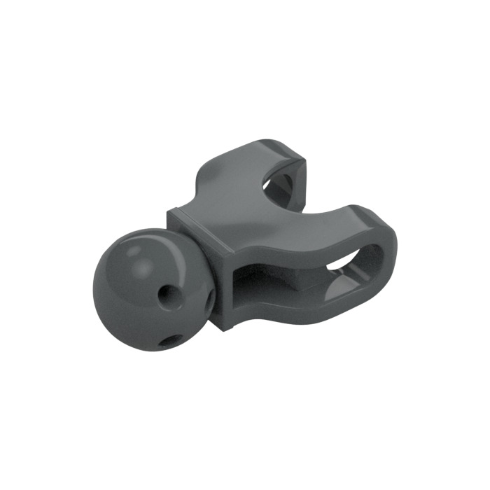 LEGO Dark Stone Gray Arm / Leg with Ball Joint and Ball Socket (90612 ...