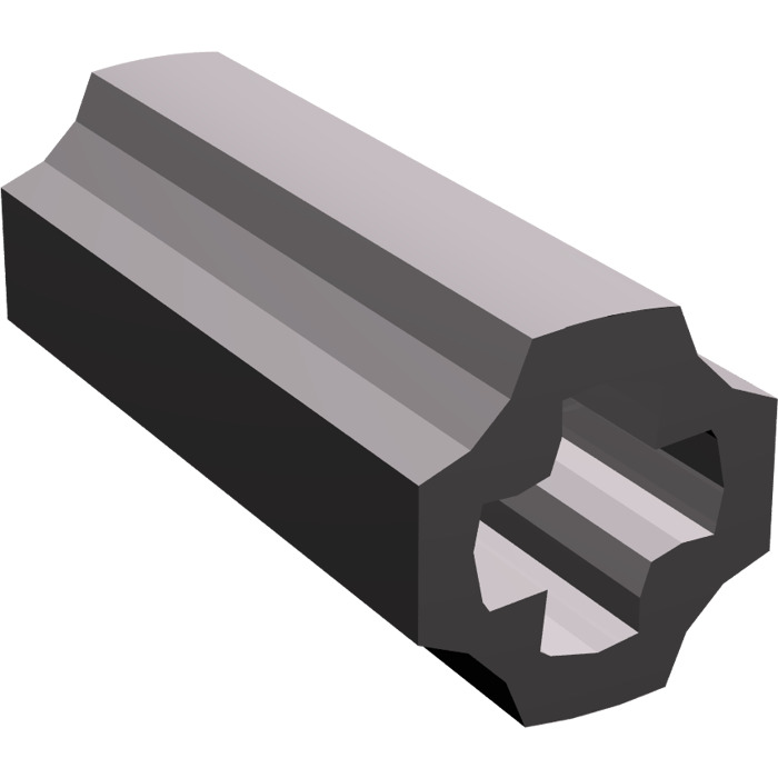 LEGO Gris piedra oscuro Eje Conector (Suave con 'x' agujero) (59443 ...