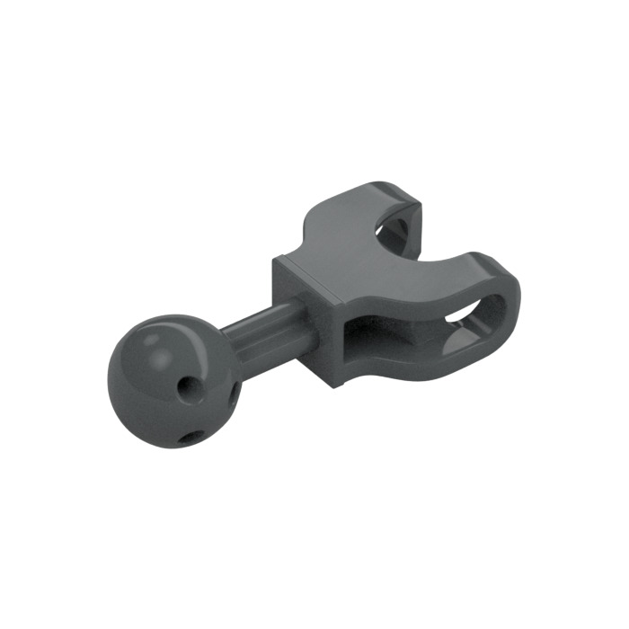 LEGO Dark Stone Gray Ball Joint on Axle with Ball Socket (90611 ...