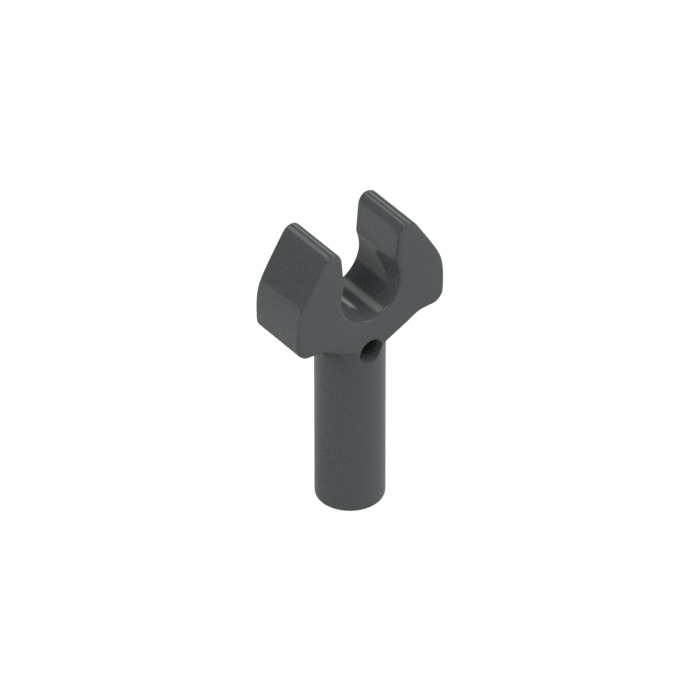 LEGO Dark Stone Gray Bar 1 with Clip (3484 / 41005) | Brick Owl - LEGO ...