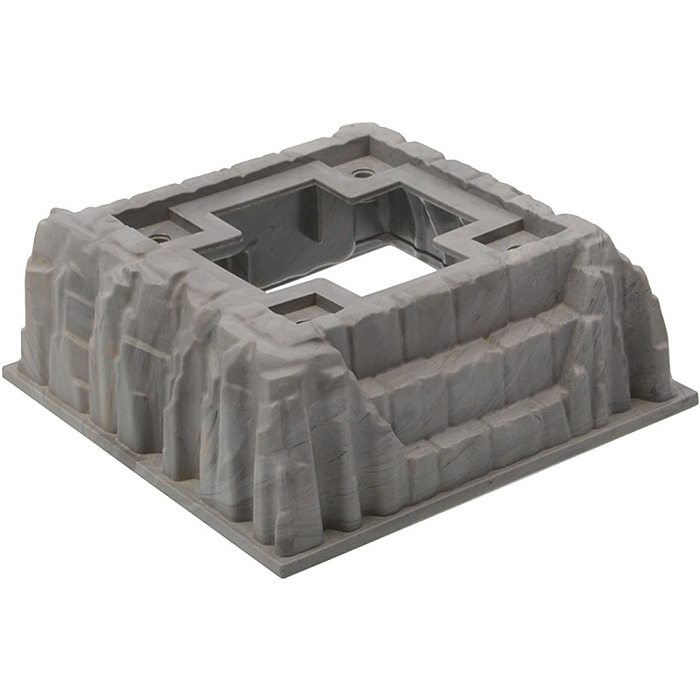 LEGO Dark Stone Gray Baseplate 16 x 16 with Mountain Opening and ...