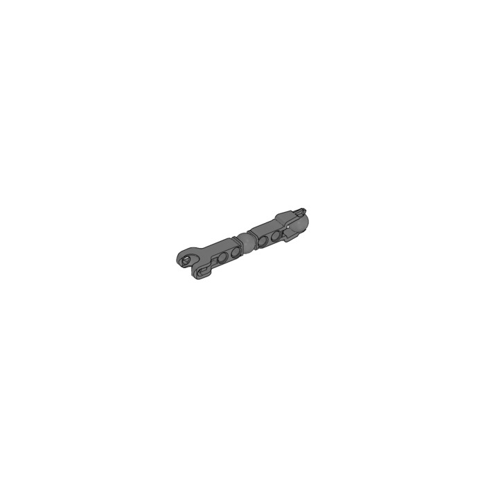 LEGO Dark Stone Gray Beam 4 with Ball Joint and Ball Socket (90613 ...