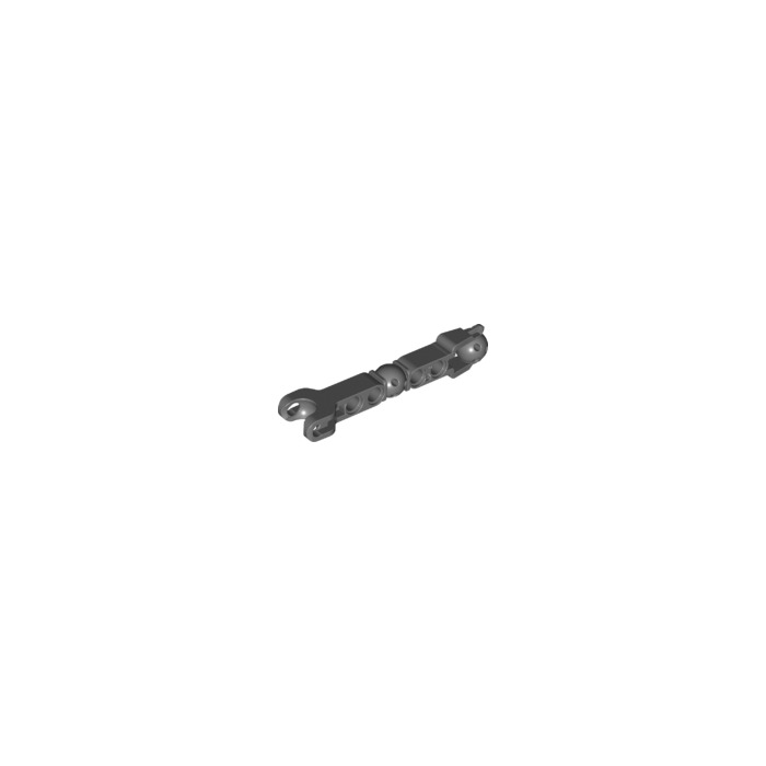 LEGO Dark Stone Gray Beam 4 with Ball Joint and Ball Socket (90613 ...