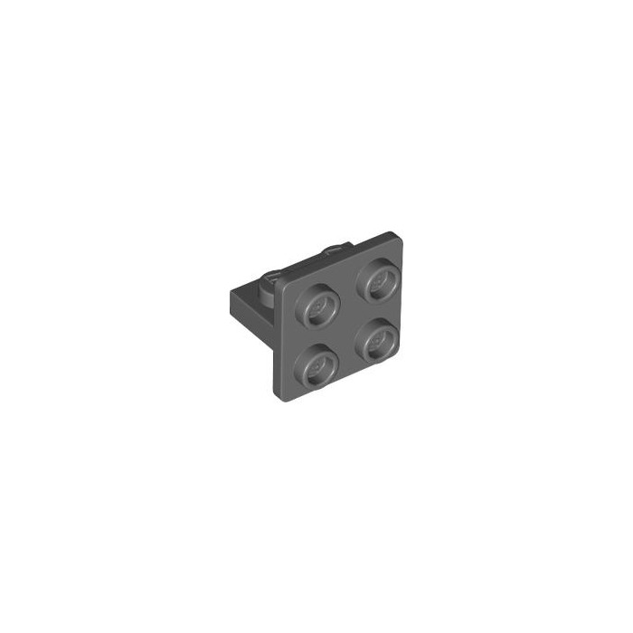 LEGO Dark Stone Gray Bracket 1 x 2 - 2 x 2 Centered (7674) | Brick Owl