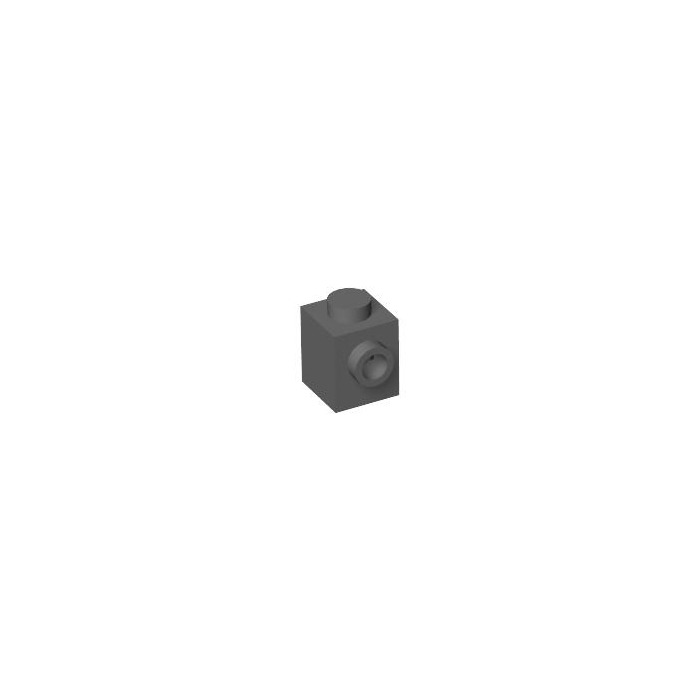 LEGO Dark Stone Gray Brick 1 x 1 with Stud on One Side (87087) | Brick ...