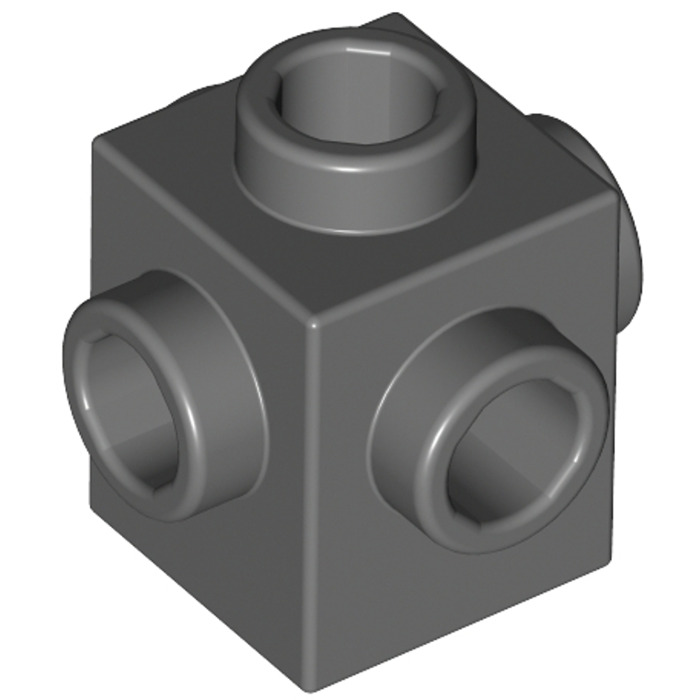 LEGO Dark Stone Gray Brick 1 x 1 with Studs on Four Sides (4733 ...