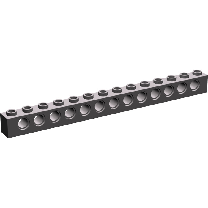 LEGO Dark Stone Gray Brick 1 x 14 with Holes (32018) | Brick Owl - LEGO ...