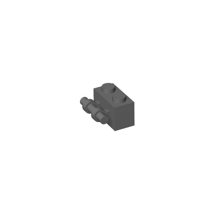 LEGO Dark Stone Gray Brick 1 x 2 with Handle (30236) | Brick Owl - LEGO ...